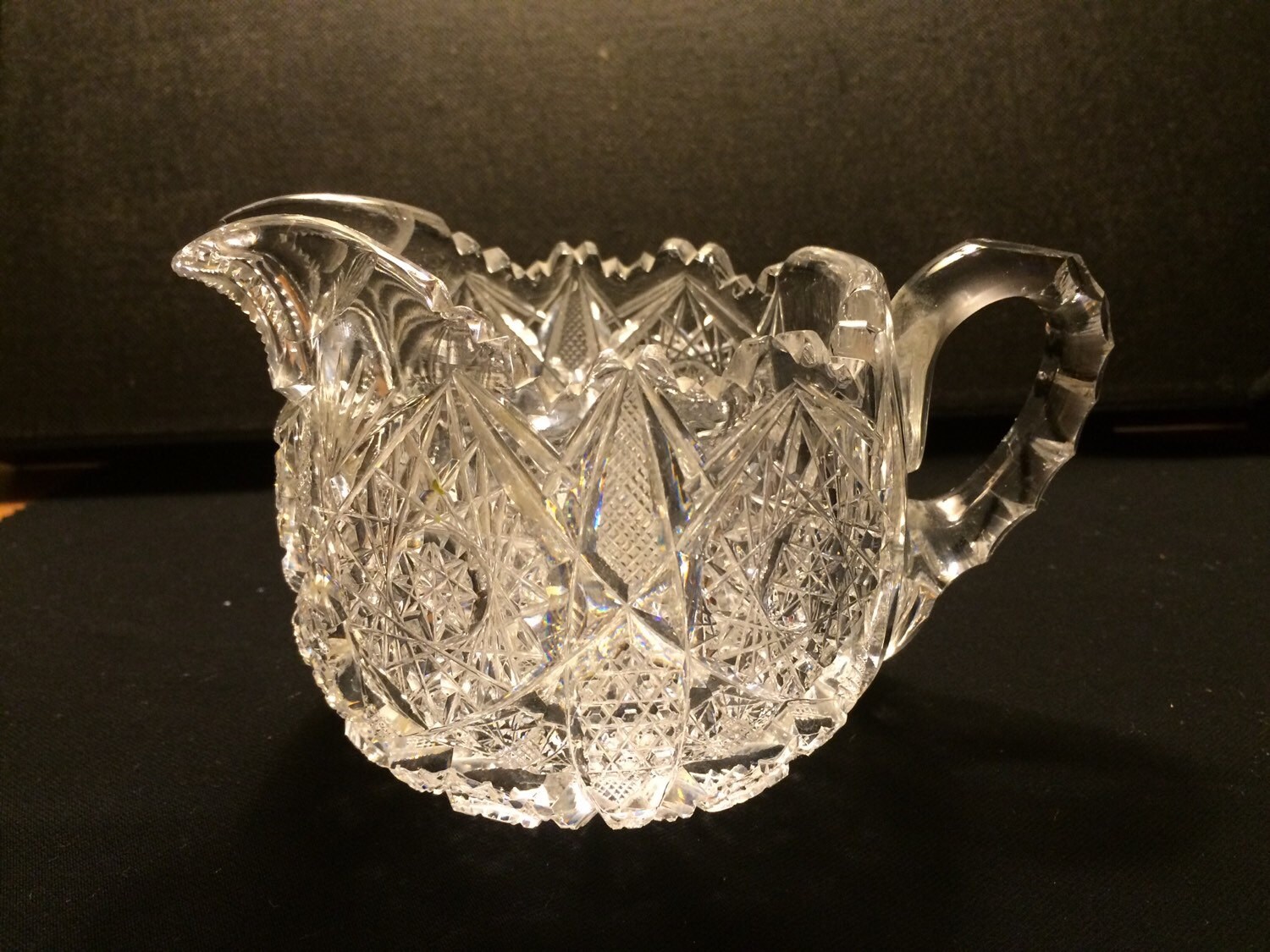 Cut Crystal Sugar and Creamer Set - Etsy