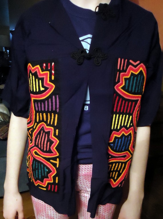 60's Ladies psychedelic style Vest/Cloak - Gem