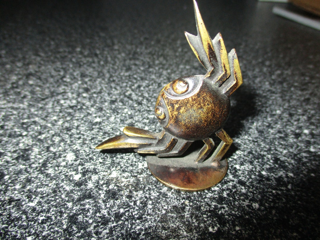 Rare Antique Austrian Bronze WHW Art Deco HAGENAUER Crab Paper Weight ...