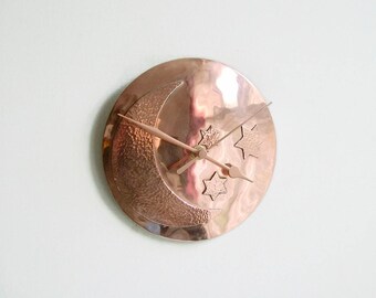 Copper clock | Etsy