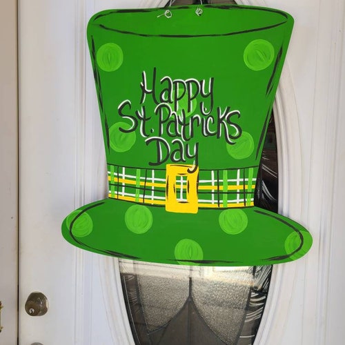 Leprechaun Yard Sign Leprechaun Door Hanger St. Patrick's | Etsy