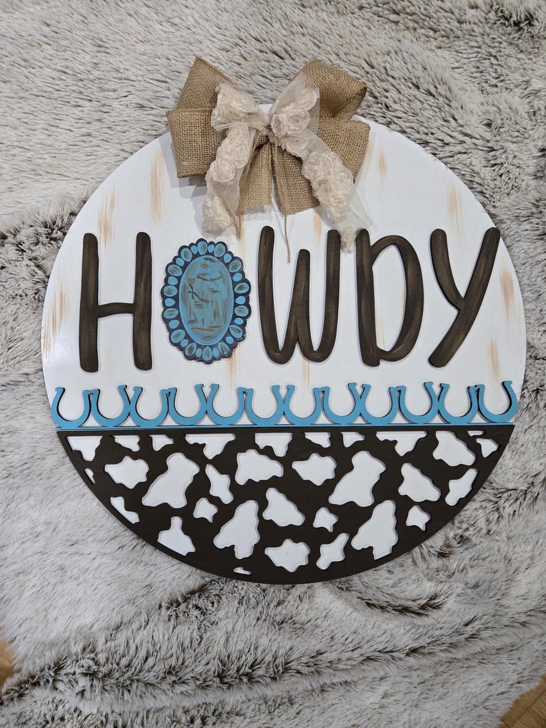 Howdy Door Hanger, Western Door Decor, Howdy Sign, Western Door Decor ...