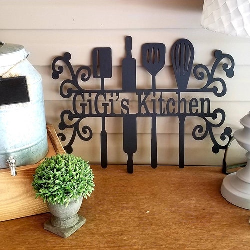 Personalized Kitchen Sign Kitchen Signs Carved Signs Etsy