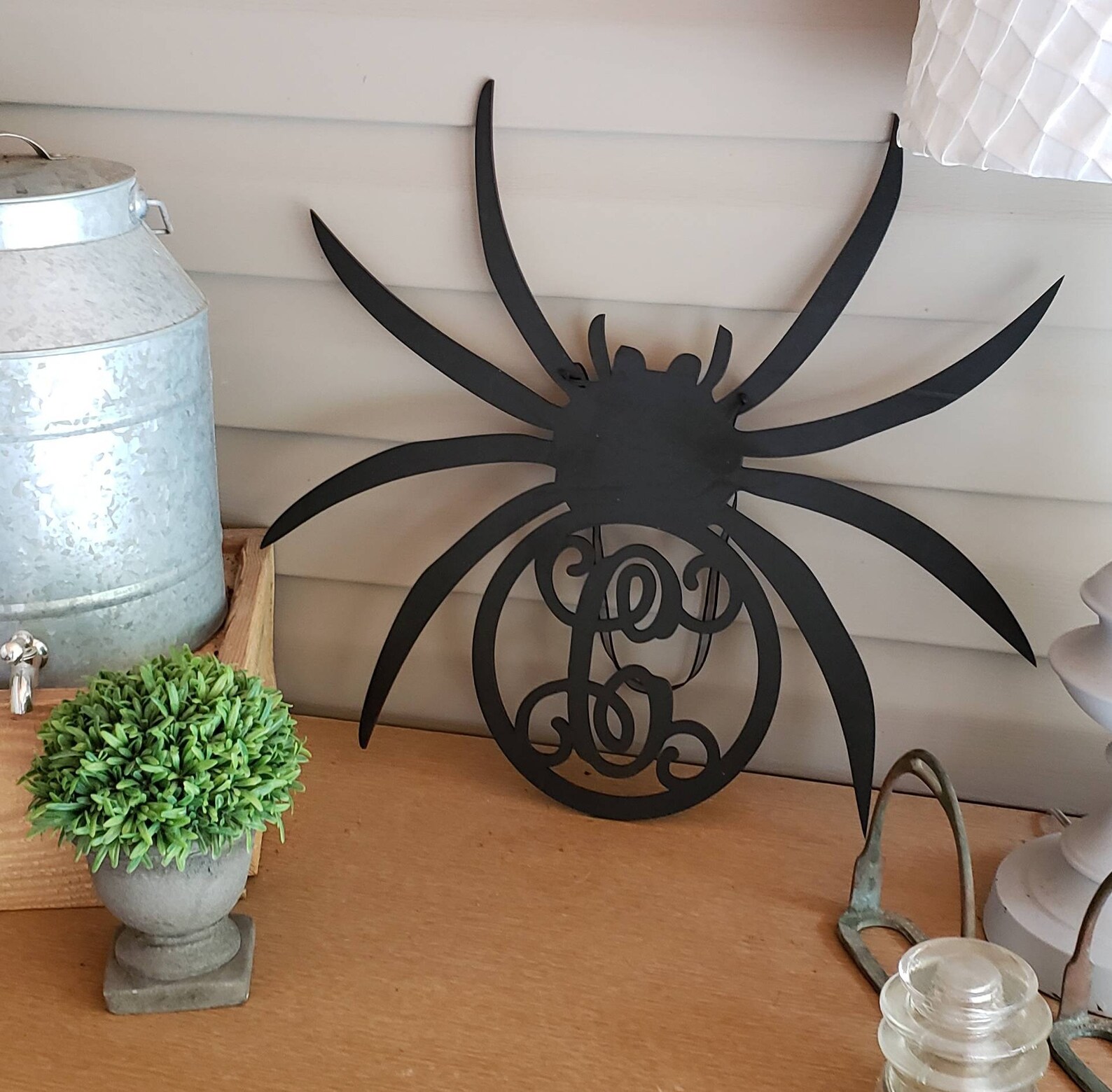 Spider Monogram Door Hanger | Etsy