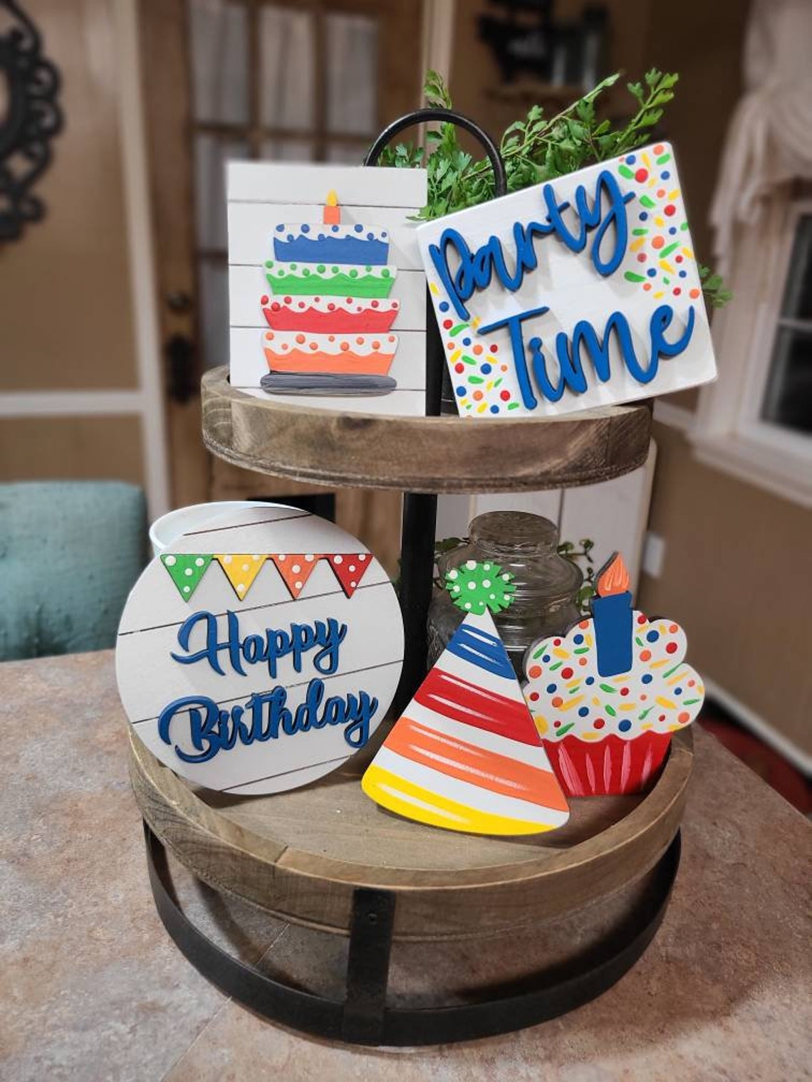 Birthday Tier Tray Decor - Etsy
