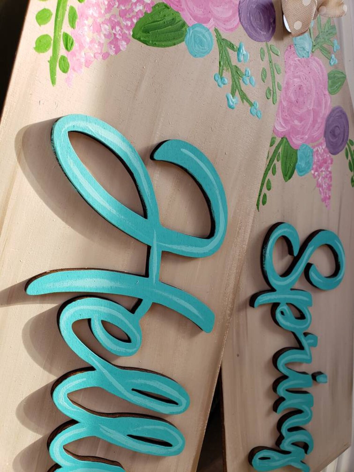 Hello Spring Door Tags - Etsy