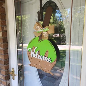 Caramel Apple Door Hanger, Door Hangers, Fall Decor - Etsy