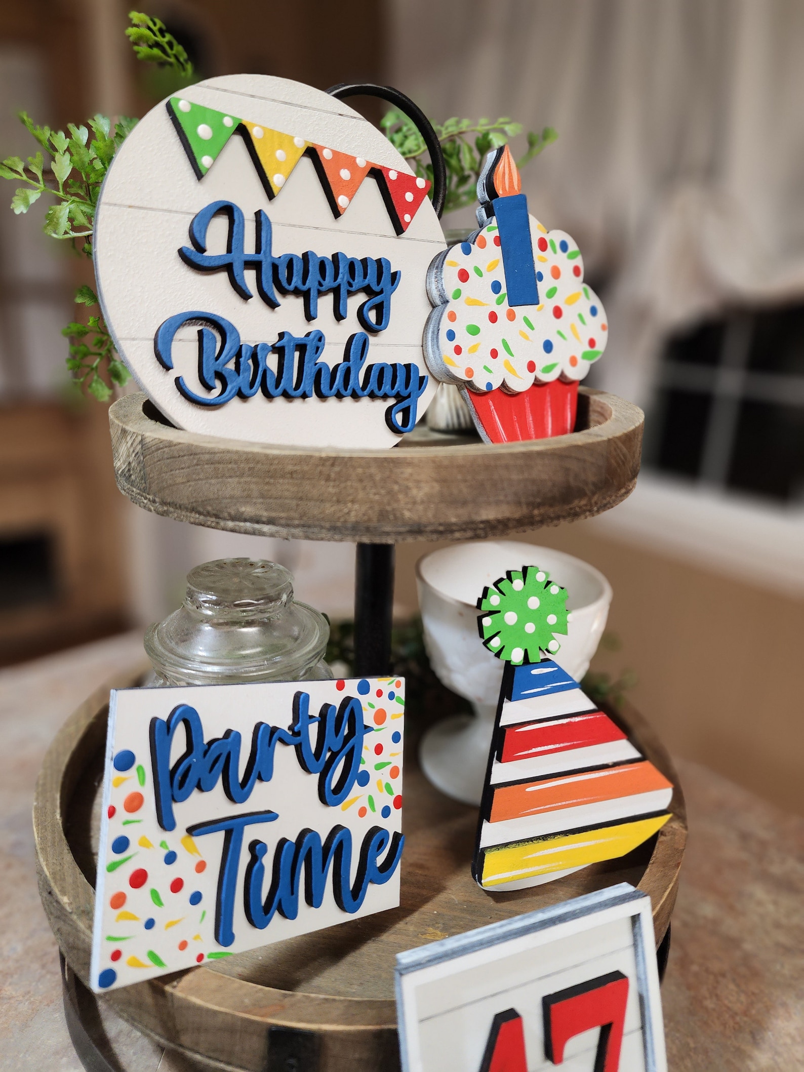 Birthday Tier Tray Decor - Etsy