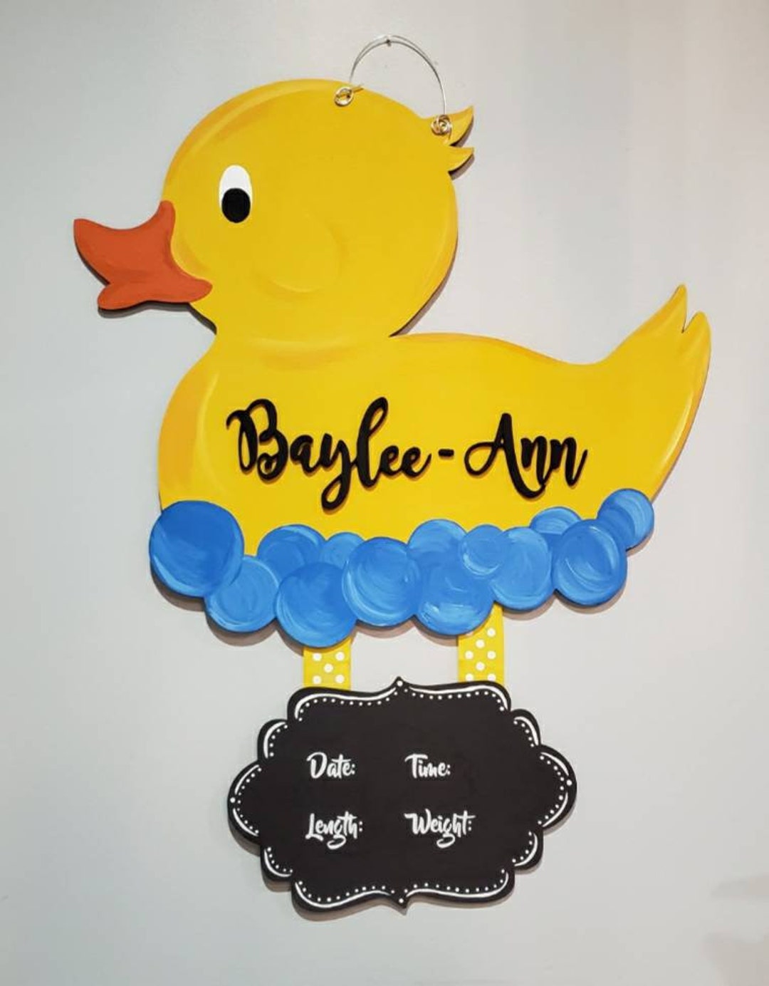 Rubber Duck Door Hanger, Duck Door Hanger, Duck Decor, Rubber Duck ...