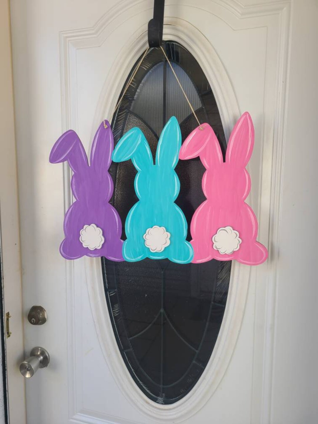 Easter Bunny Door Hanger, Bunny Door Hanger , Easter Signs - Etsy