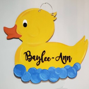 Rubber Duck Door Hanger, Duck Door Hanger, Duck Decor, Rubber Duck ...