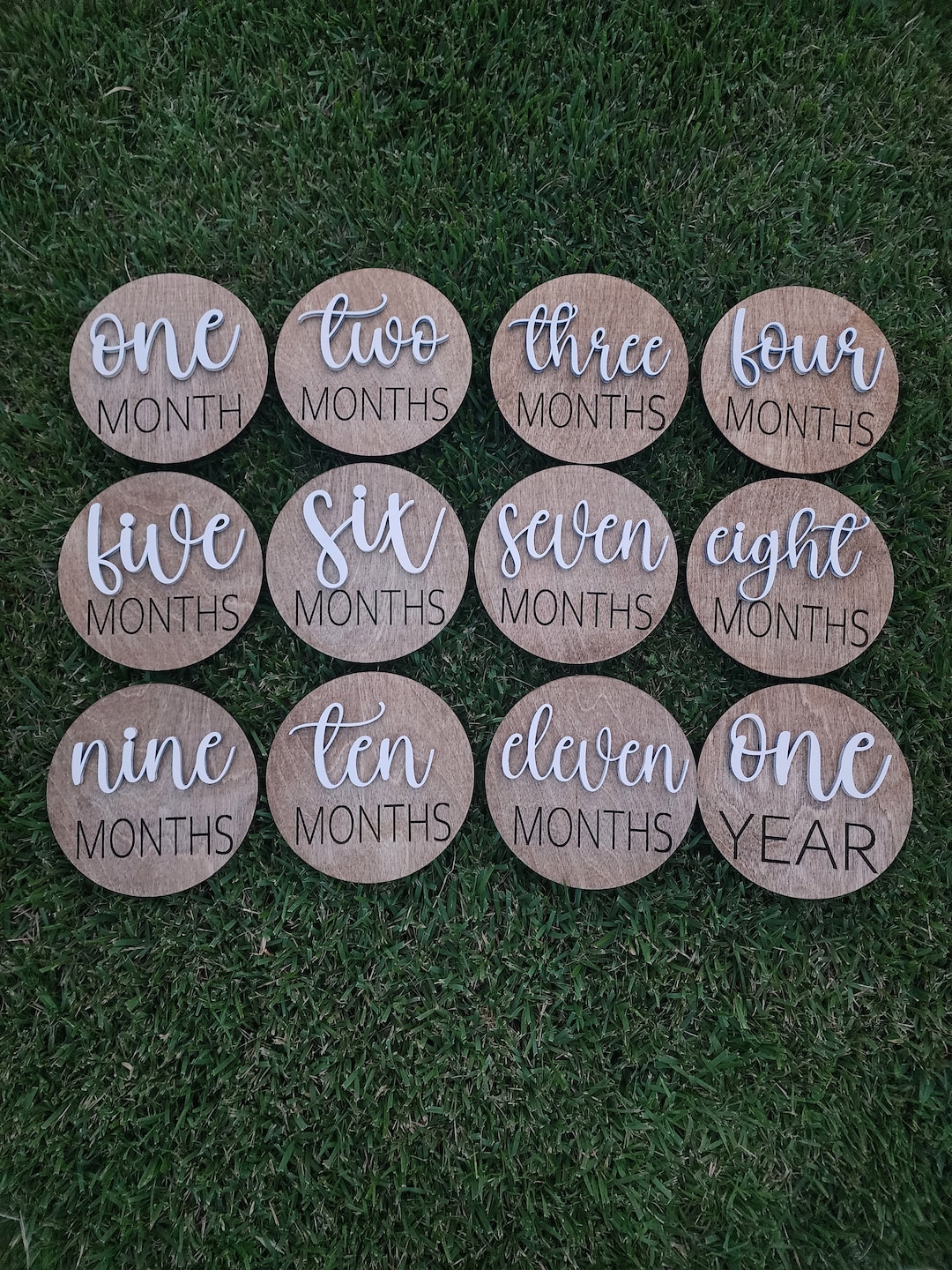 Monthly Milestone Baby Signs - Etsy