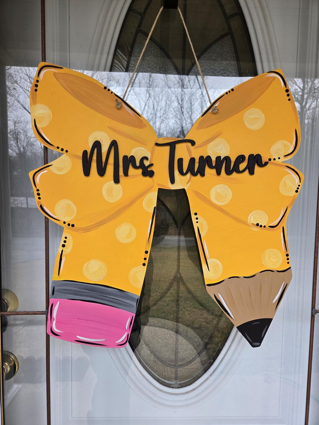 Pencil Door Hanger Door Hanger Teacher Door Hangers School Door Hangers ...