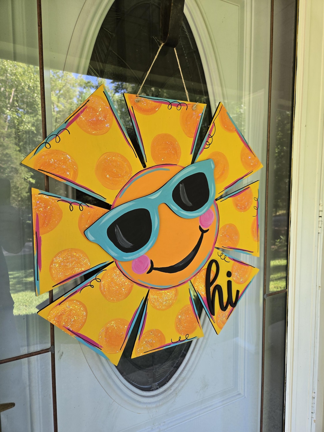 Sunshine Door Hanger, Summer Time Sun, Hi Sunshine, Door Hanger - Etsy