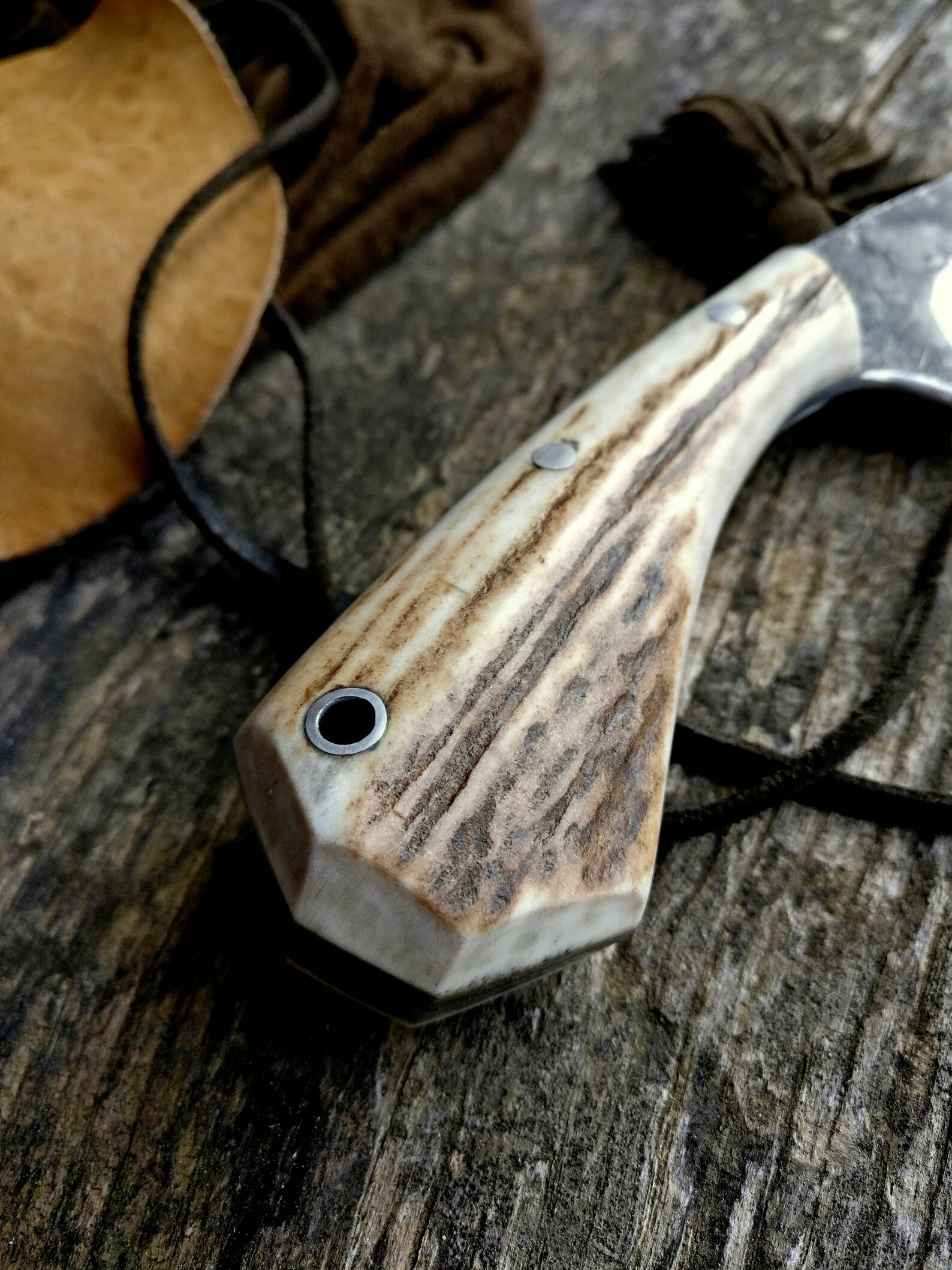 Hunting Skinning Knife Skinner Deer Antler Sacales Knife - Etsy