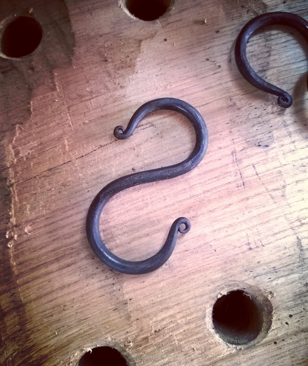 S Hook Hand Forged, Iron Hook, Hanging Items - Etsy