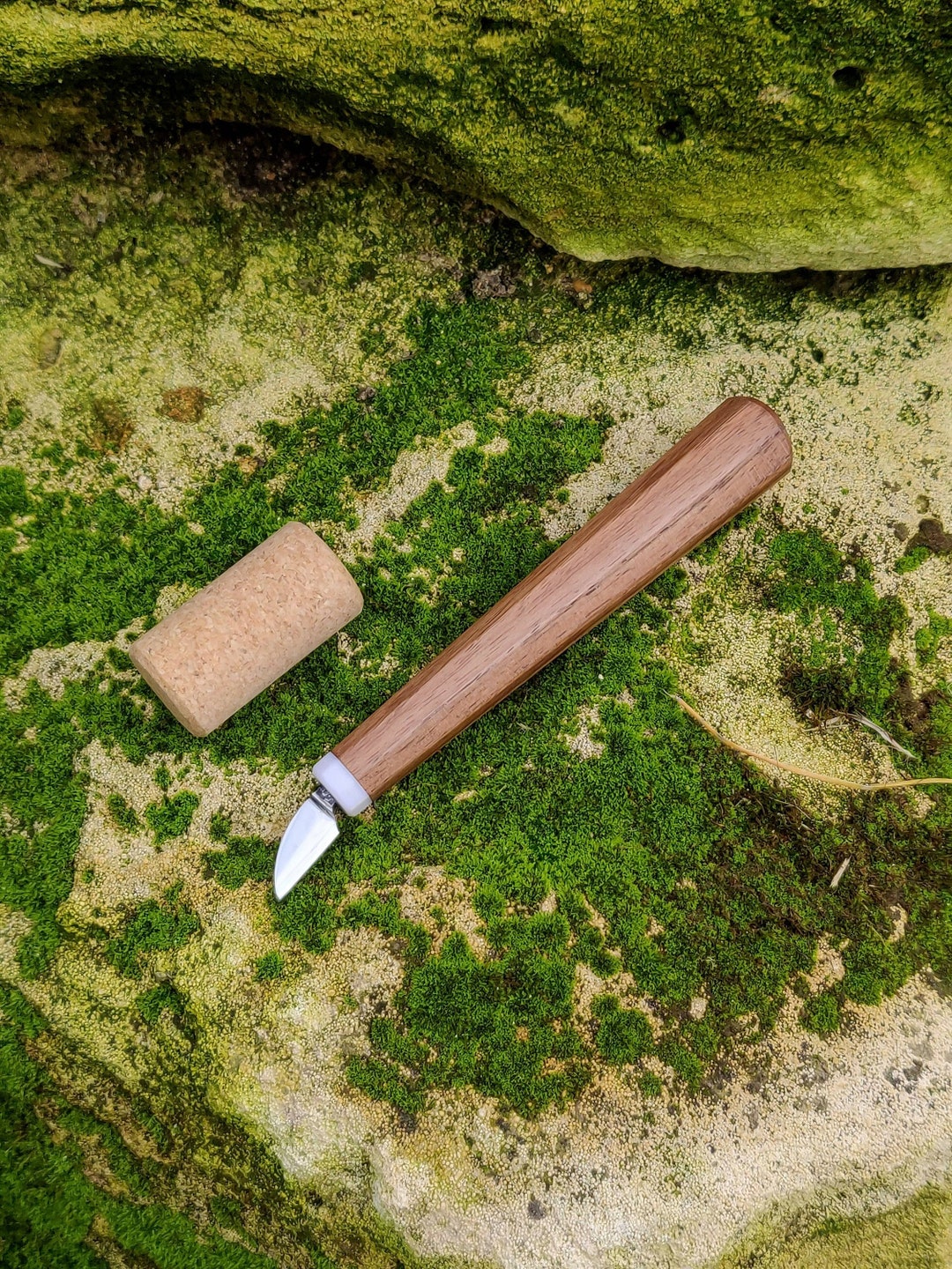 Detailed Woodcarving Knife, Walnut Handle Small Knife, Carving Wood ...