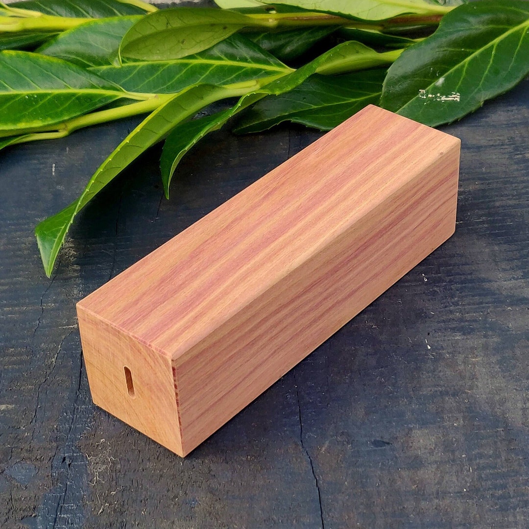 Plum Knife Handle Block, 40x40x145mm With Premade Hole. - Etsy
