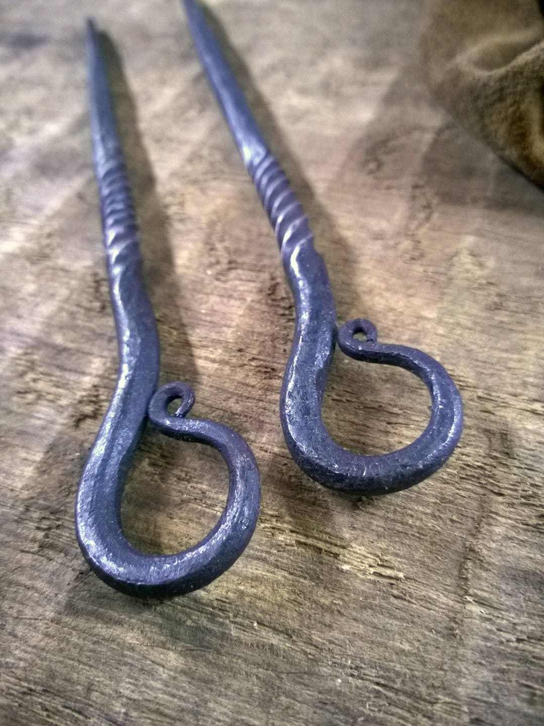 Handforged Hairpin, Blacksmith Hairpin - Etsy