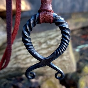 Troll Cross Pendant Handforged - Etsy