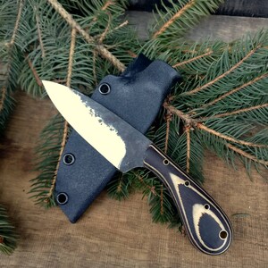 Drop Point Knife, Skinning Knife With Kydex Sheath, Skinner, Hunting ...