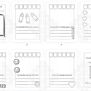 PRINTABLE All About My Teacher Booklet - Etsy