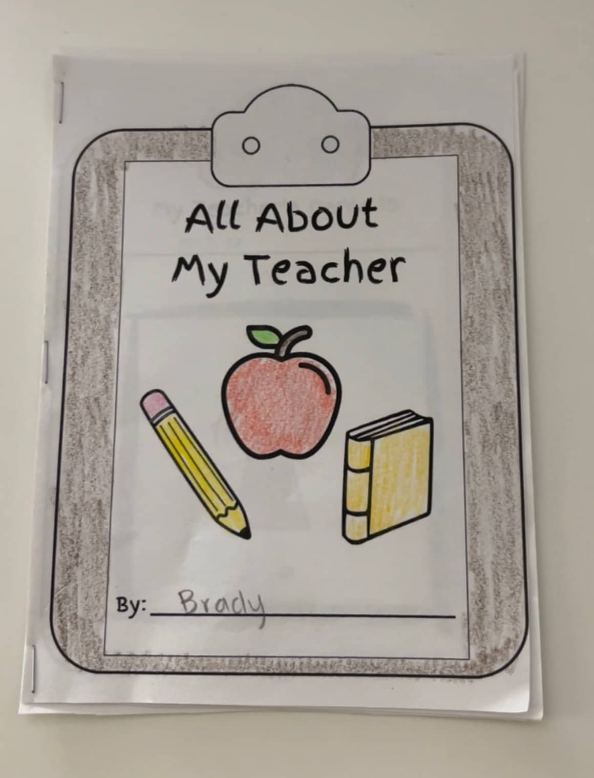 PRINTABLE All About My Teacher Booklet - Etsy