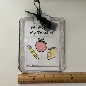 PRINTABLE All About My Teacher Booklet - Etsy