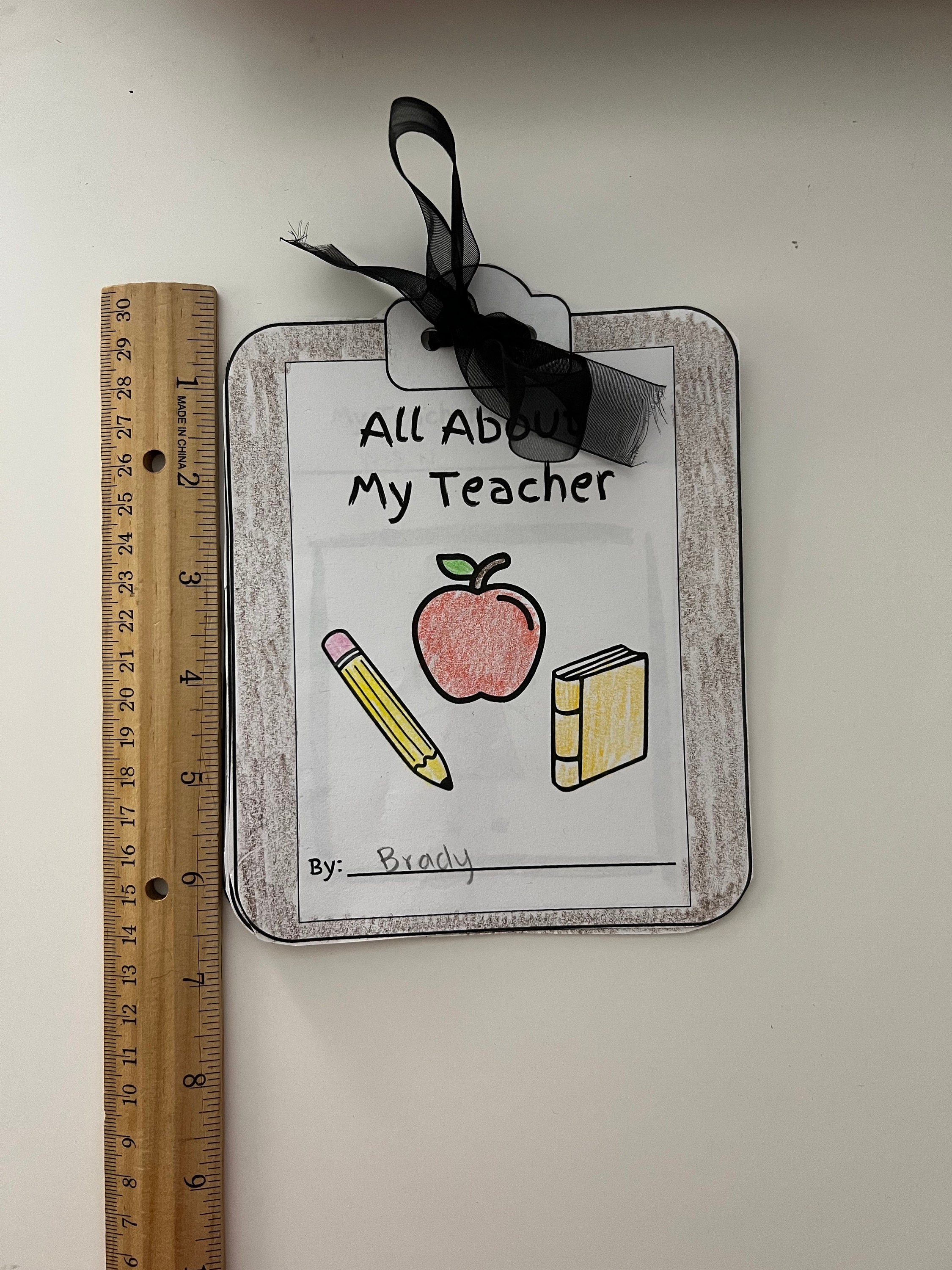 PRINTABLE All About My Teacher Booklet - Etsy