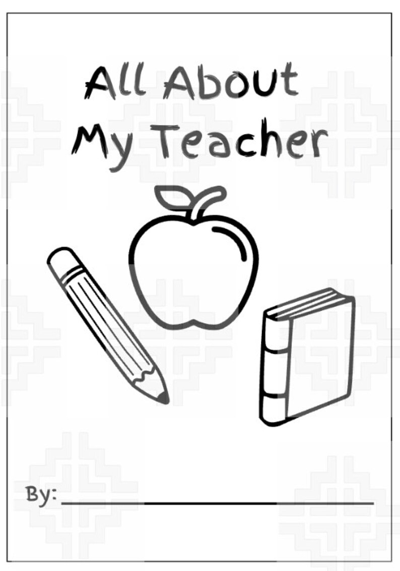 PRINTABLE All About My Teacher Booklet - Etsy