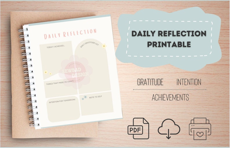 Printable Daily Reflection PDF - Etsy