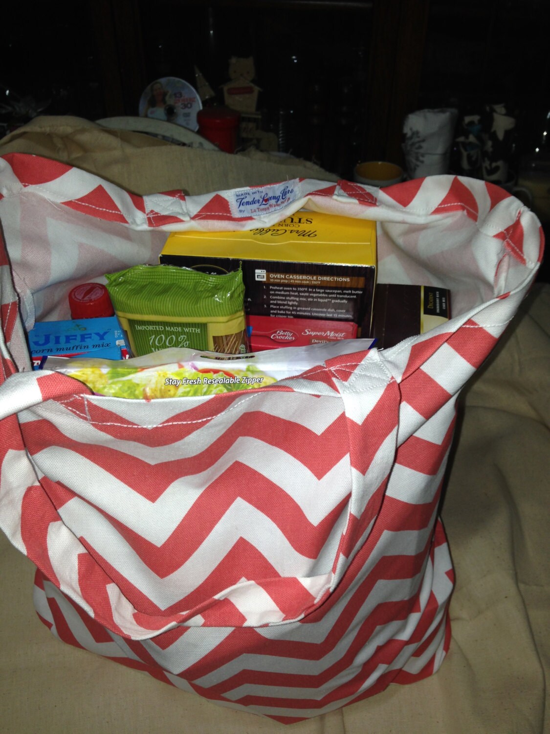 Fabric Shopping Bags - Etsy