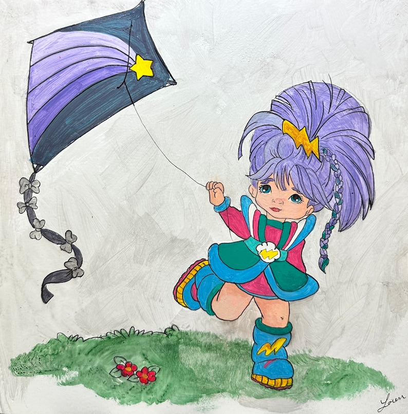 Rainbow Brite Stormy Color Kid Art Print - Etsy