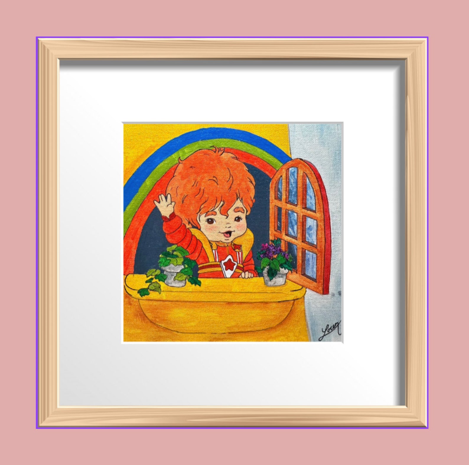 Rainbow Brite Red Butler Color Kid Art Print - Etsy