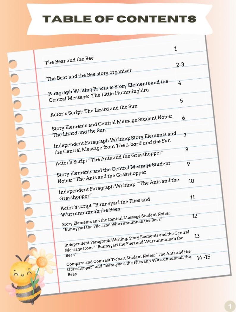 EL Education. Grade 2. Module 4: Unit 1 Fables and Folklore Notebook - Etsy