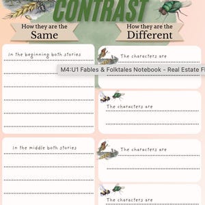 EL Education. Grade 2. Module 4: Unit 1- Fables and Folklore Notebook ...