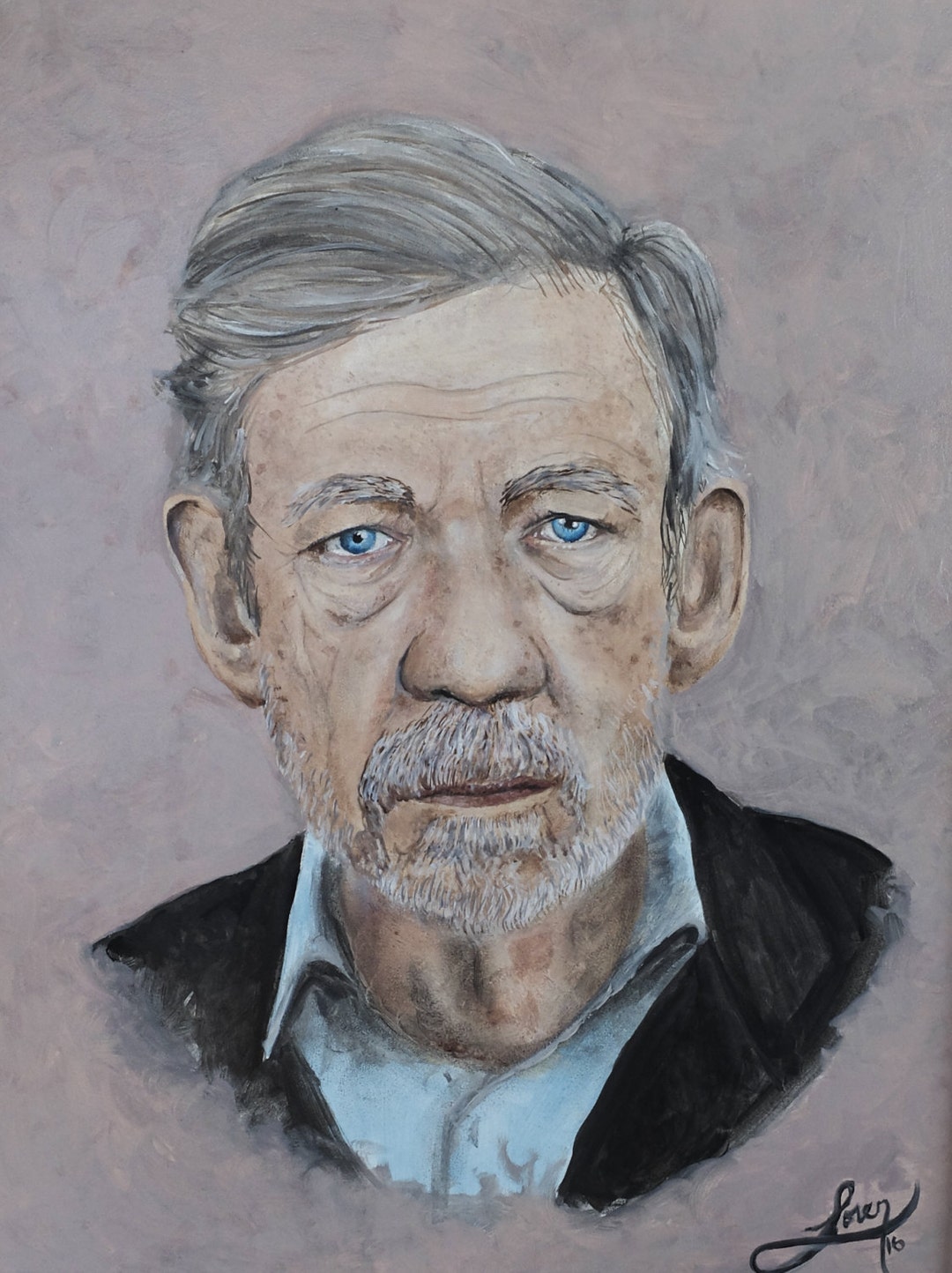Sir Ian Mckellen Portrait - Etsy