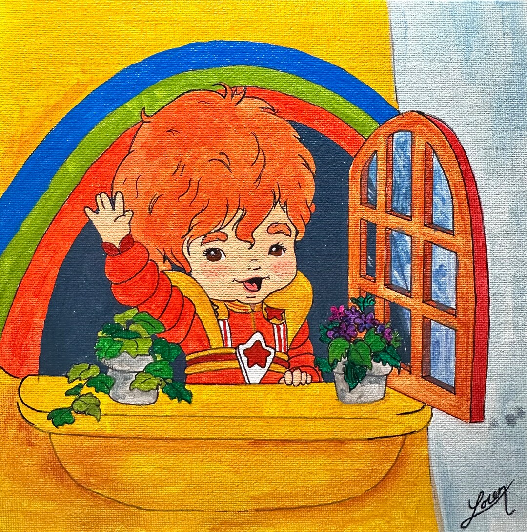 Rainbow Brite Red Butler Color Kid Painting - Etsy