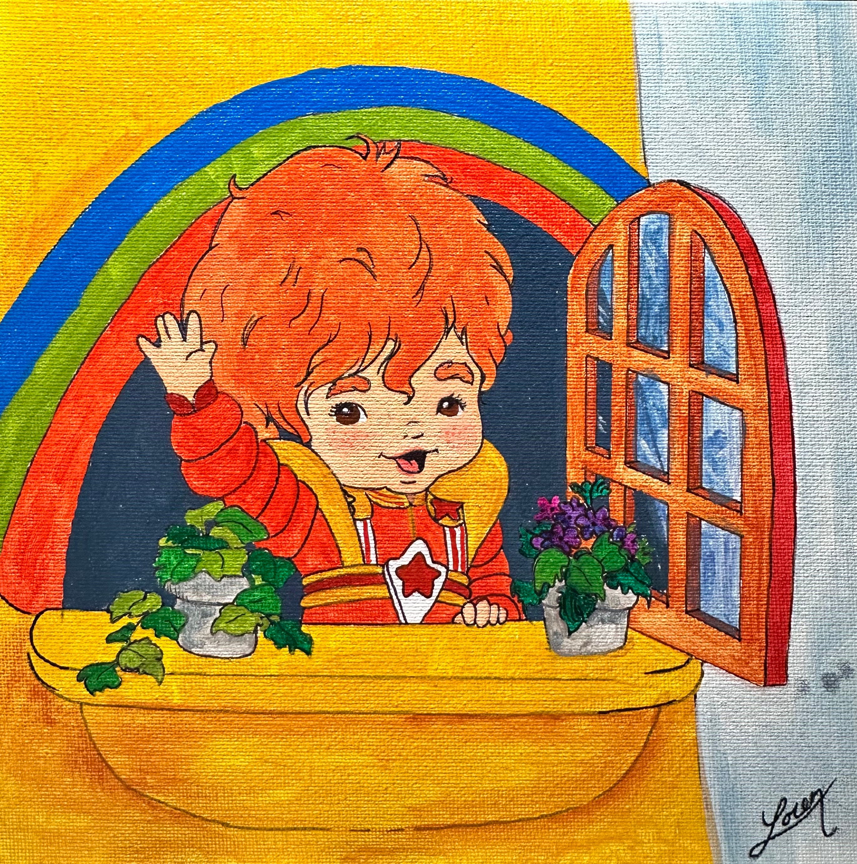 Rainbow Brite Red Butler Color Kid Art Print - Etsy