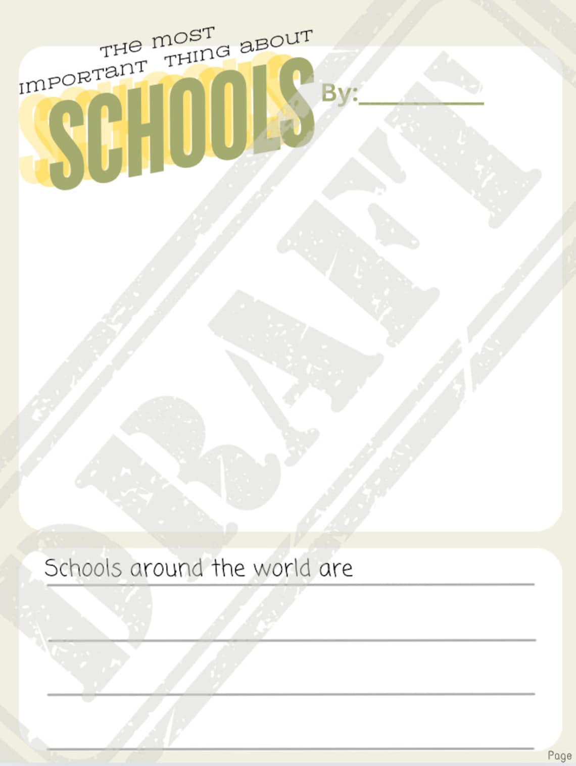 EL Education: Grade 2. Module 1. Unit 3 Student Notebook & Book Draft ...