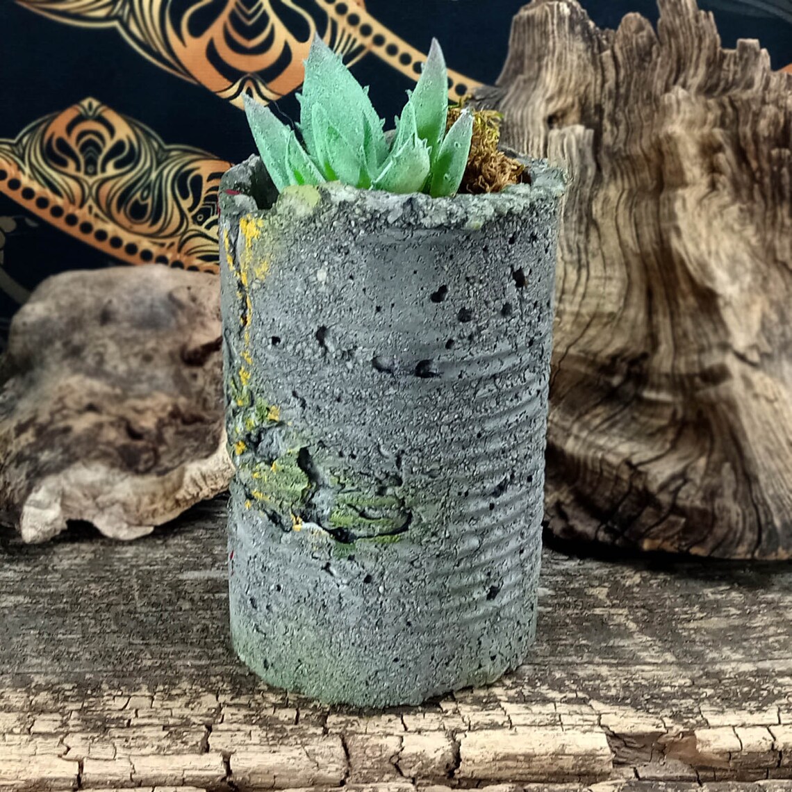Grinning Teeth Concrete Planter - Etsy