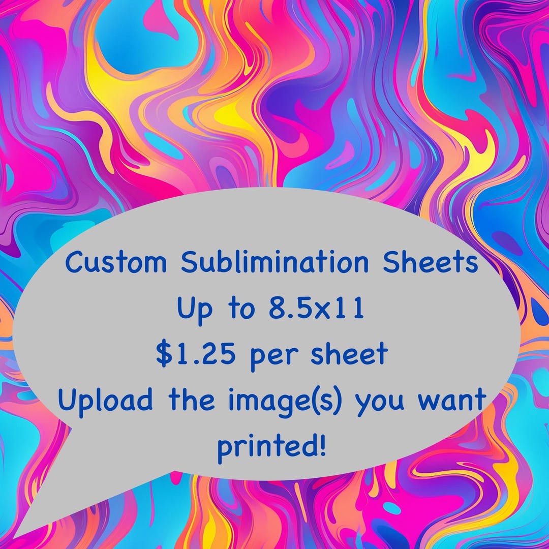Custom Sublimination Prints - Etsy
