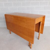 ABERNATHY FURNITURE Solid Hard Rock Maple Colonial Style 69" Butterfly ...