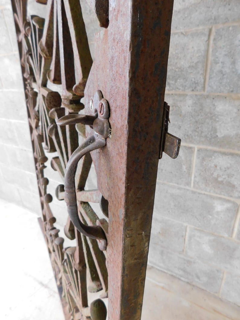 Monumental Hand Crafted Railroad Tie Design Gate 85h X 40w (shipping is ...