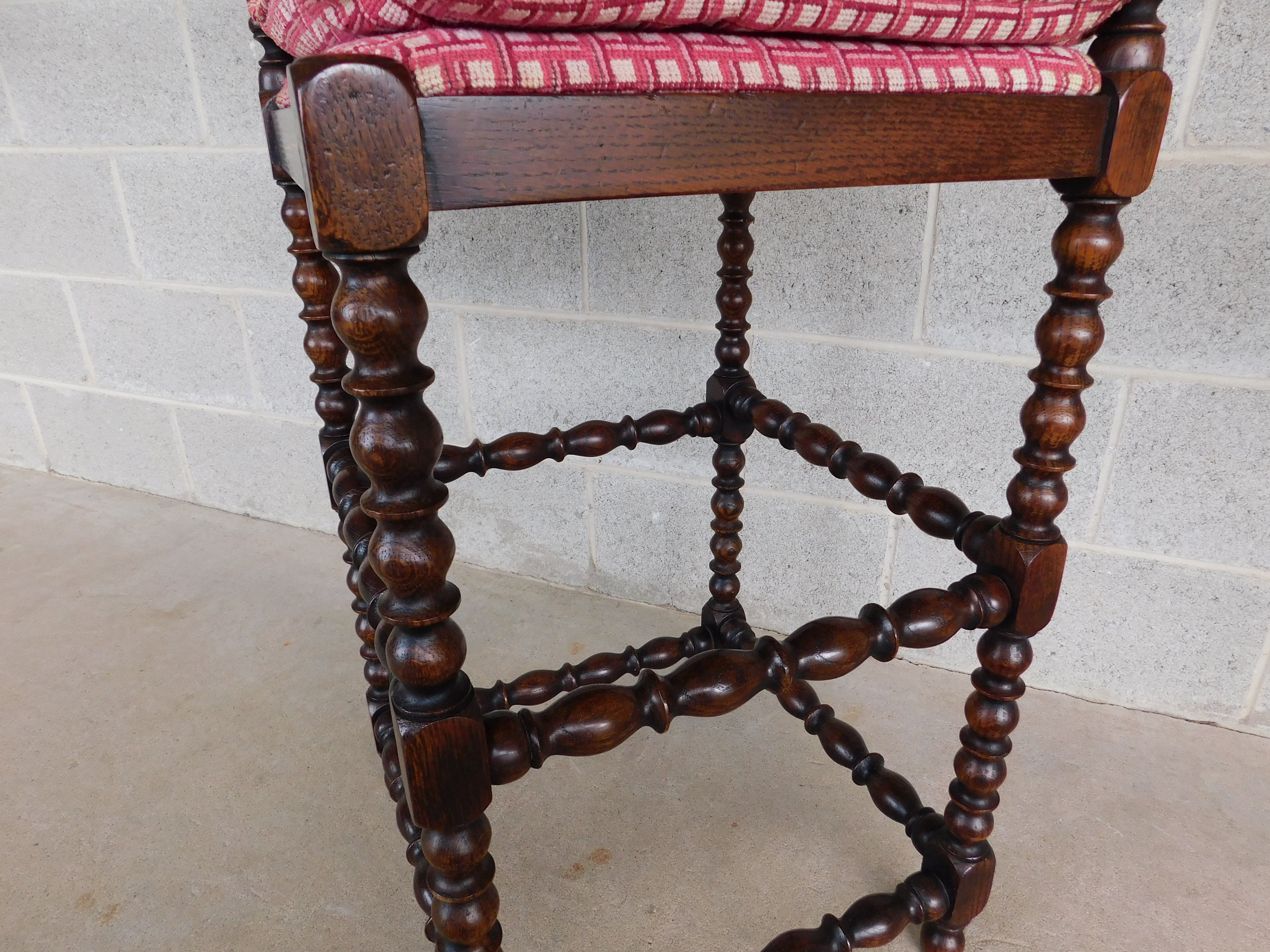 Oak Spanish Revival Style Stools Set of 3 shipping is Not - Etsy