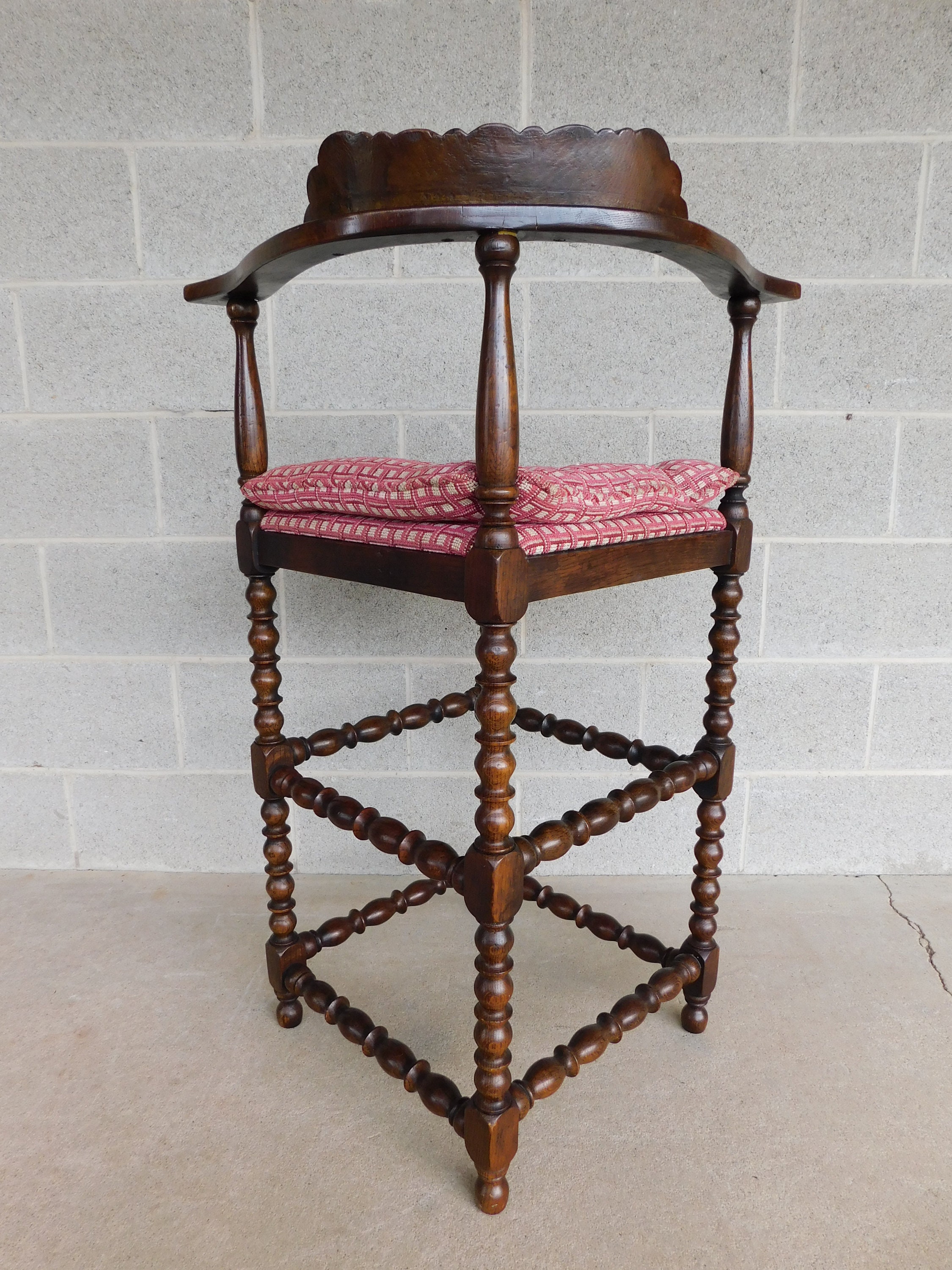 Oak Spanish Revival Style Stools Set of 3 shipping is Not - Etsy