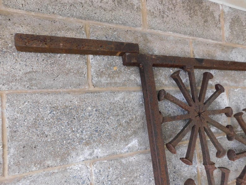 Monumental Hand Crafted Railroad Tie Design Gate 85h X 40w (shipping is ...