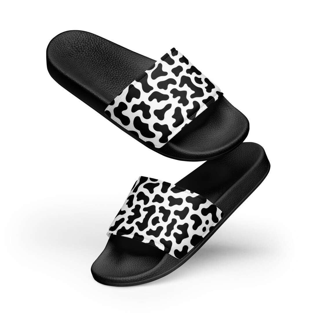 Cow Print Slide Sandals for Womenperfect for Beach Vacation, Pool ...