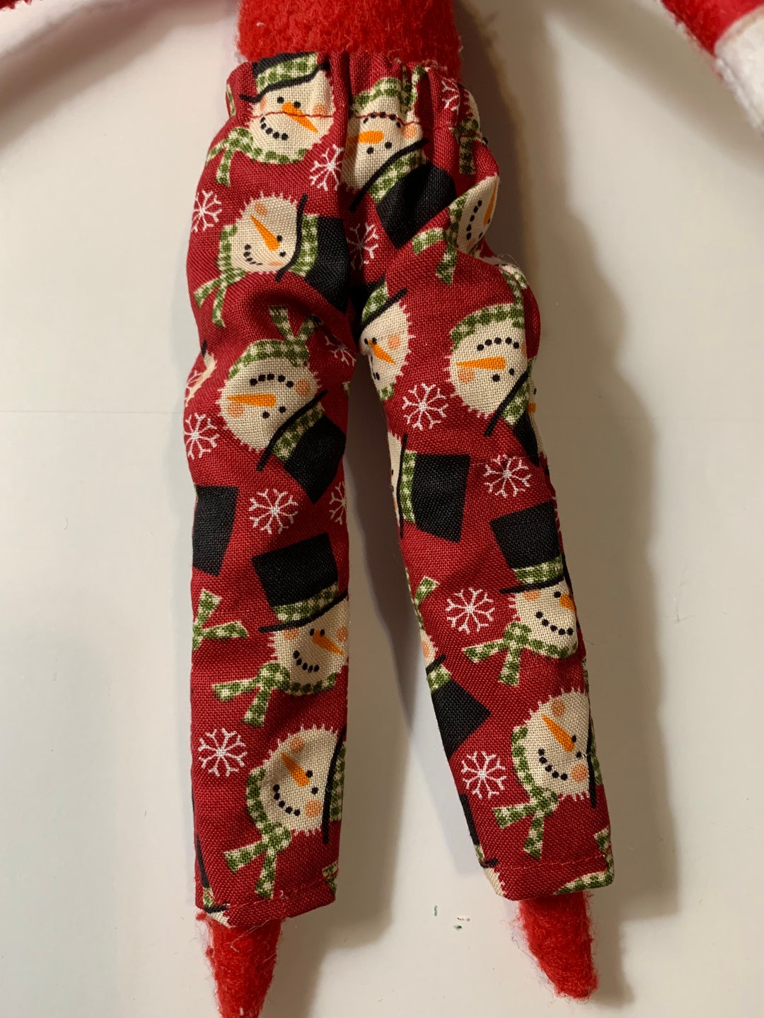 Christmas Shelf Clothes Red Pants With Snowmen for Boy or Girl Elf or ...