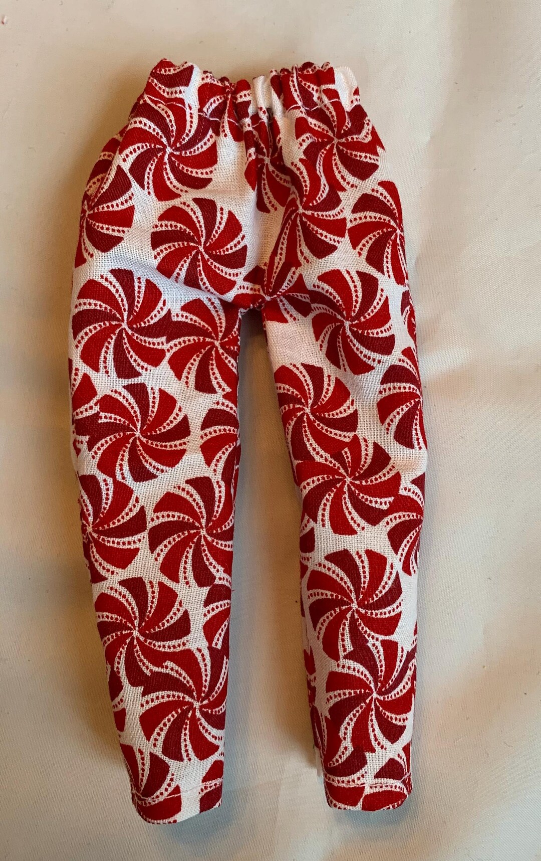 Christmas Shelf Clothes Elf Pants With Red and White Peppermint ...